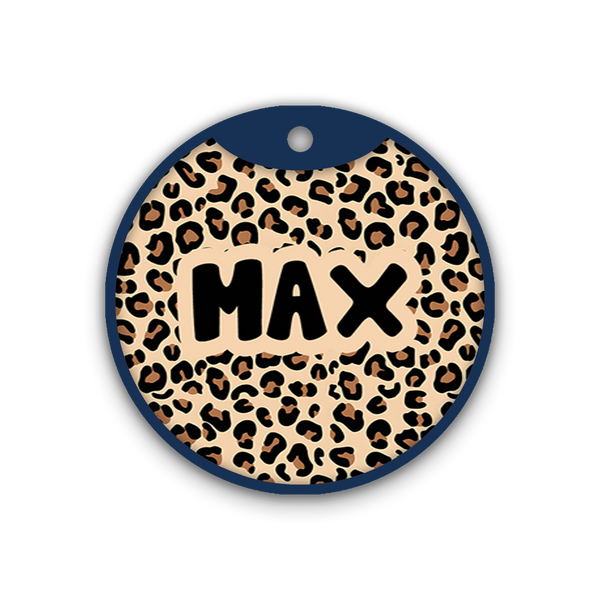 Customized Pet Id Tag - Cheetah Print – Pawsindia
