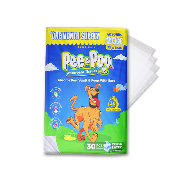 Buy Absorbent Pee Tissues by PawsIndia – Pawsindia